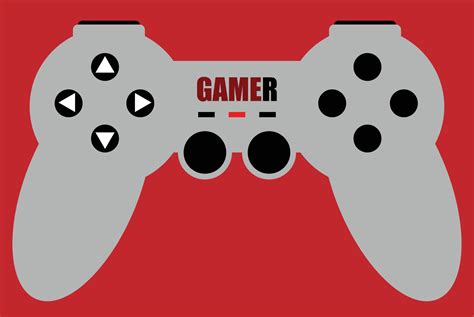 A Gaming Pad With A Word Gamer Grey And Black Color Gamepad Gaming