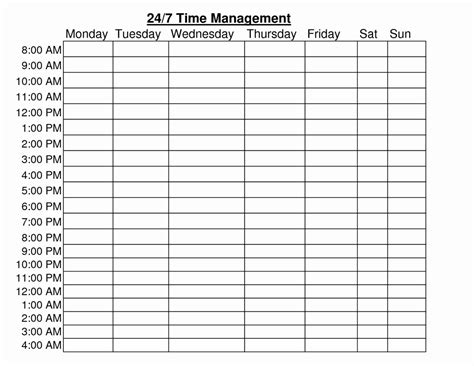 Time Management Sheets Template Db Excel Com