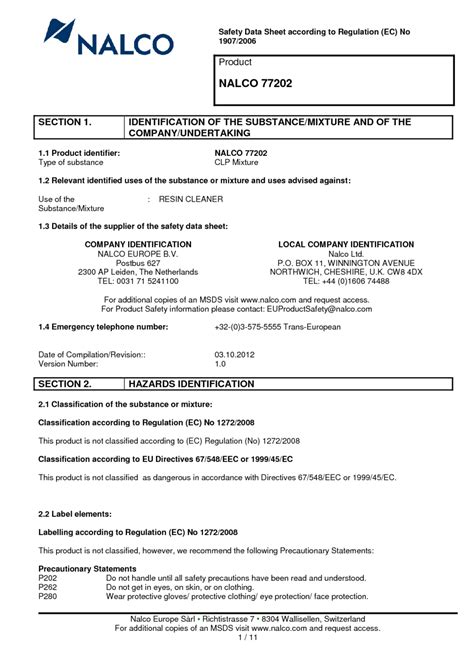 Epn008msds N1250 En Sds Pdf Toxicity Waste Management 45 Off