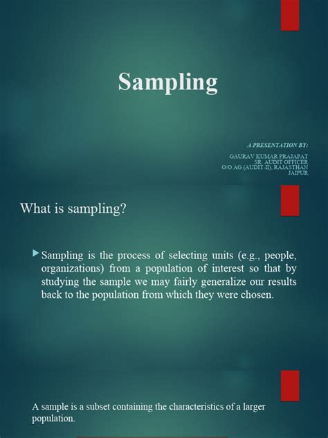 statistical sampling presentation slide pdf sampling statistics