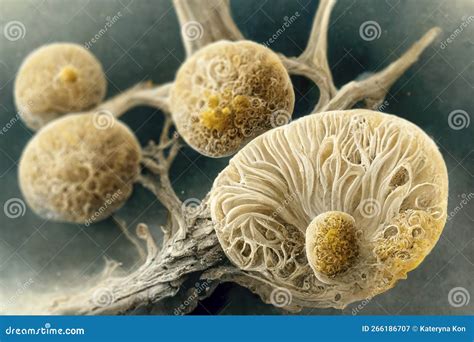 Mycelium Of Microscopic Fungi Royalty Free Illustration Cartoondealer