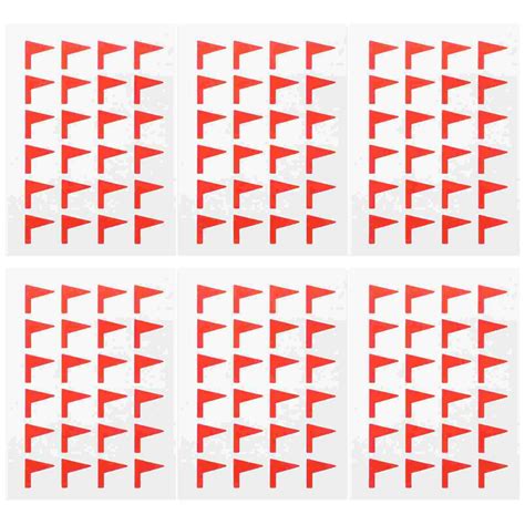 플래그 라벨 스티커 접착식 지도 라벨 스티커 마킹 계획 스티커 288 개 파일링 제품