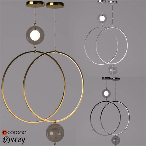 Pendant Ring Light 3d Model Cgtrader
