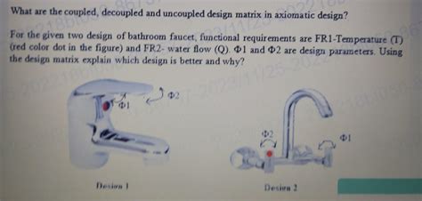 Solved What Are The Coupled Decoupled And Uncoupled Design