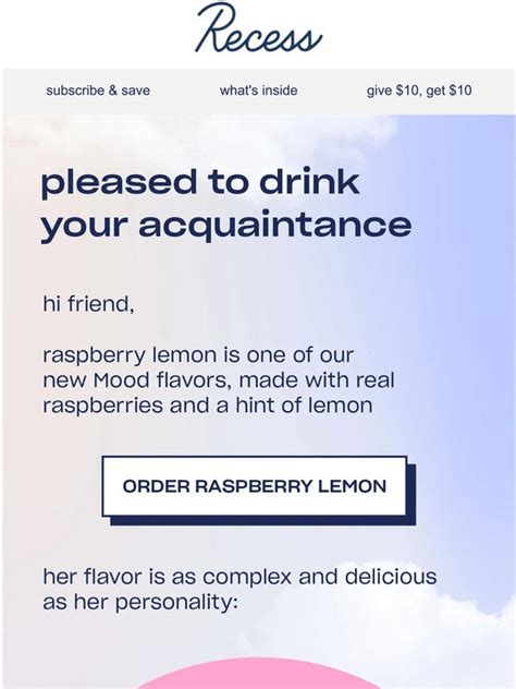 Recess Meet Raspberry Lemon Milled