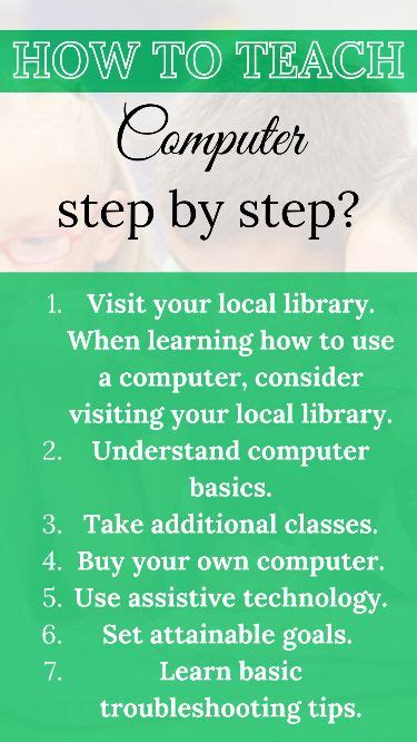 How To Teach Computer Step By Step Teaching Computers Computer Basics Teaching Computer Skills