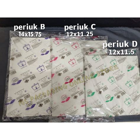 Paper Food Wrapper Tanpa Plastik Kertas Pembungkusan Makanan