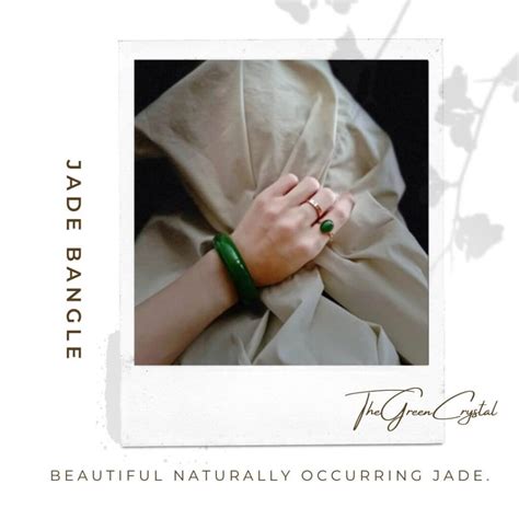 Authentic Jade Bangle • The Green Crystal