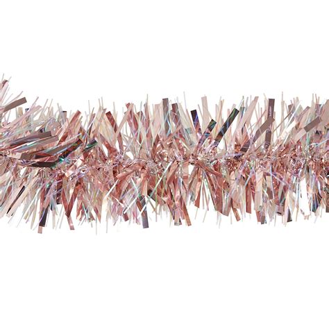 2m Iridescent Pink Tinsel