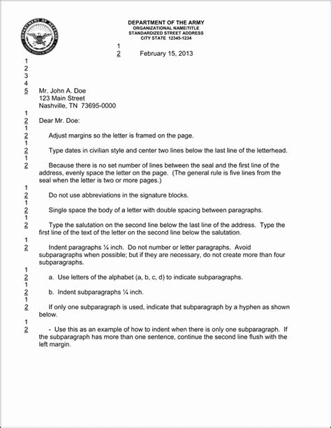 Letter Of Concern Army Example