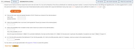 Solved A What Are The Mean Value And Standard Deviation Of Chegg