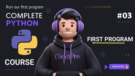 Run Our First Python Program Complete Python Course ️ Youtube