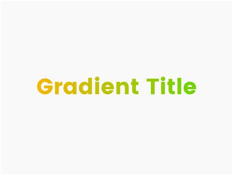 Gradient Text Effect Elementor 扩展插件与小工具 1108
