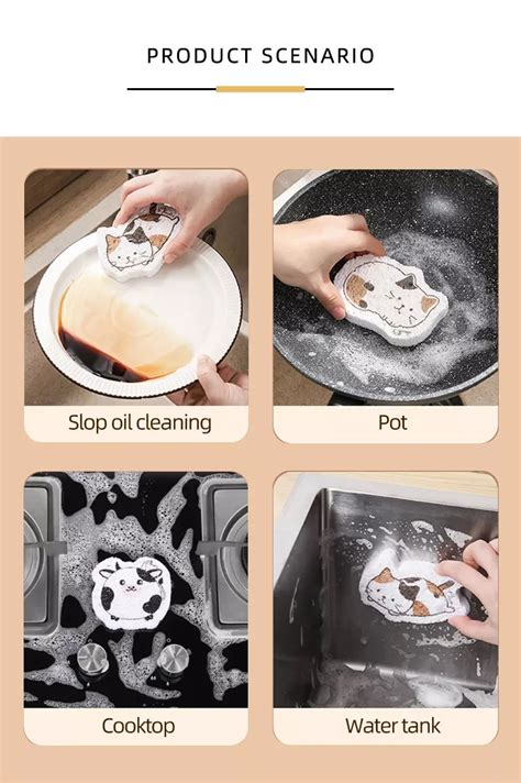 Biodegradable Printed Dish Washing Compressed Cellulose Sponge