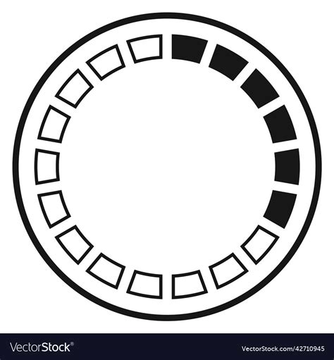 Round Progress Bar Radial Indicator Interface Vector Image Round Progress Bar Radial Indicator Interface Vector Image