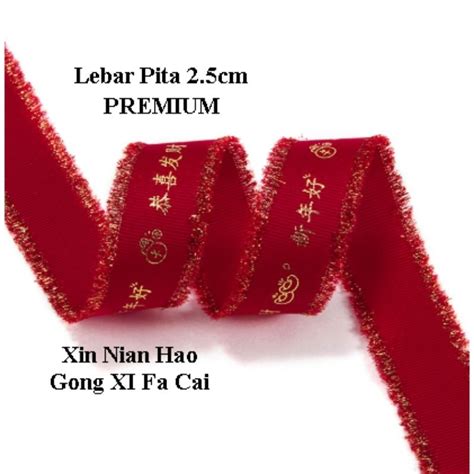 1 Meter Fuk Ribbon Hoki Blessing Chinese New Year Ribbon Chinese