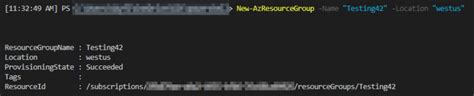 create an azure resource group with powershell allthesystems