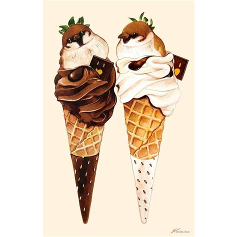 달콤한 소프트아이스크림과 귀여운 초코 참새를 그려보았습니다 😊 사실 딸기였다능 재료 사인펜 소프트아이스크림 아이스크림