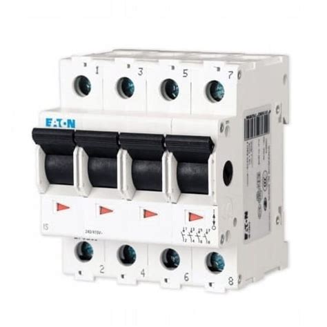 Eaton Isolator Switch 3 Phase 4p 63a 240v