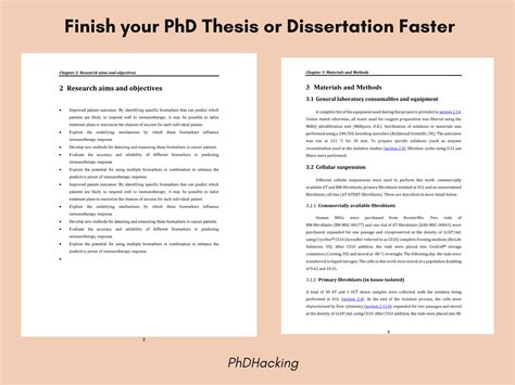 Phd Thesis Word Template Automation Dissertation Document Medical