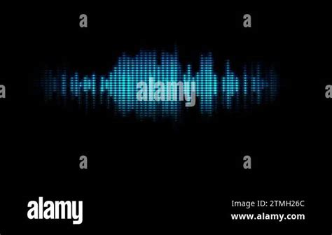Audio Levels Pulsating On Black Background Animation Concept Abstract Stock Video Footage Alamy