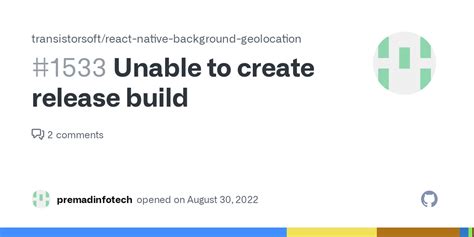 Unable To Create Release Build · Issue 1533 · Transistorsoftreact Native Background