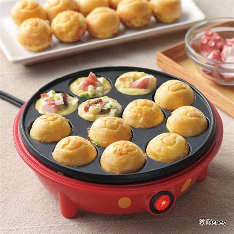 Dショッピング たこ焼きプレート 12穴 ミッキーマウス （ ミッキー ホットプレート たこ焼き器 タコ焼き器 タコ焼きプレート 丸型 12