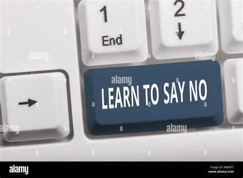 Writing Note Showing Learn To Say No Business Concept For Decline Or Refuse Few Things Before