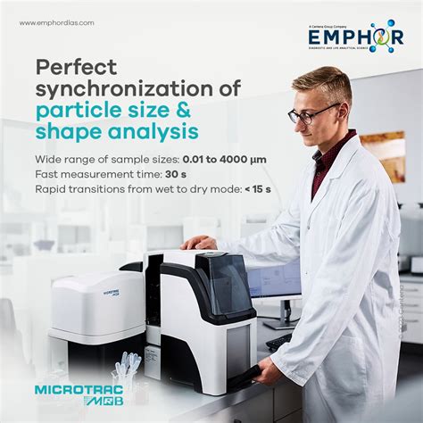 Microtrac Sync Size And Shape Analyzer Emphor Diagnostic Life Analytical Science Posted On