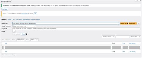 the redirection plugin is not working after the update anyone facing