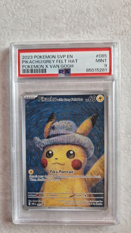 Carte Pokemon Pikachu Van Gogh Psa 9 Mint 085189 Gebraucht In Roche
