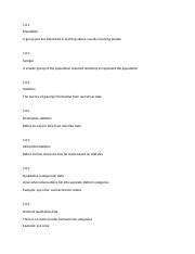 FLVS AP Stat Module 1 Vocab Docx 1 01 Population A Group You Are Interested In Learning About