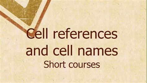 Naming Cells And Cell Ranges In Microsoft Excel Youtube