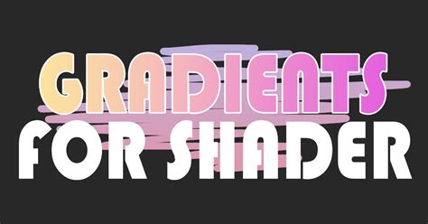 Gradient Property For Shader Utilities Tools Unity Asset Store
