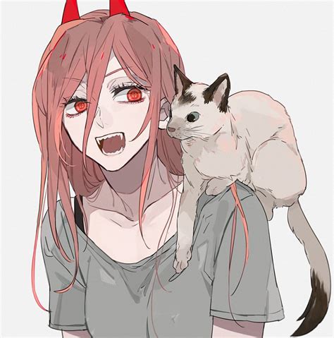 Power And Meowy Chainsaw Man Drawn By Ebanoniwa Danbooru