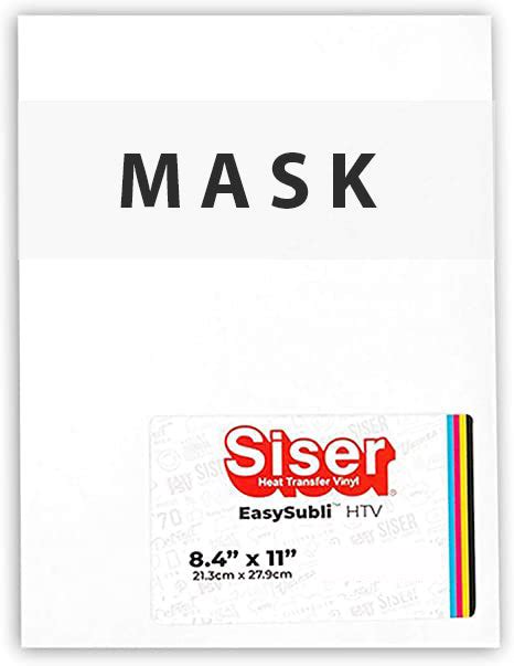 Siser Easysubli Mask 8 X 10 Sheet Kates Craft Store