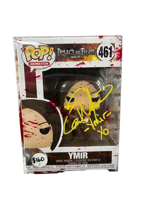 Elizabeth Maxwell Signed Funko Pop Attack On Titan Ymir Autographed Js Nerd Blvd
