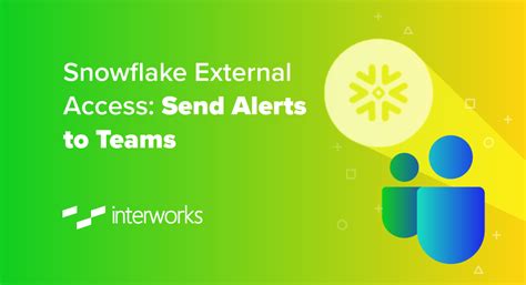 Snowflake External Access Send Alerts To Teams Interworks
