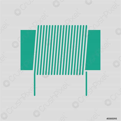 Inductor Coil Icon Stock Vector 3085095 Crushpixel