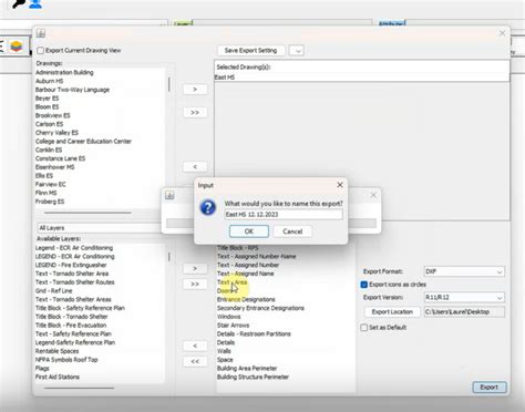 Export Map To Dxf CAD File