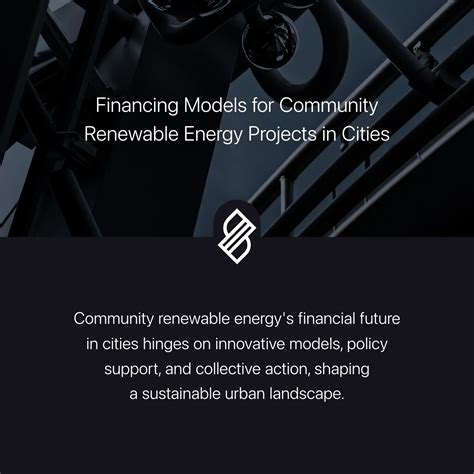 Financing Models For Community Renewable Energy Projects In Cities → Scenario