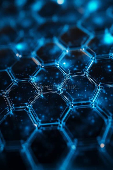 Abstract Representation Of Interconnected Hexagonal Patterns With