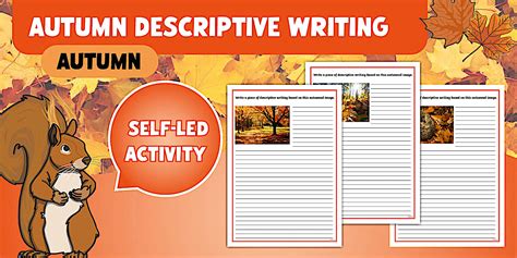 Autumn Descriptive Writing Activity Sheets