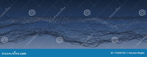 Blue Abstract Grid Technology Background Stock Illustration Illustration Of Link Networking