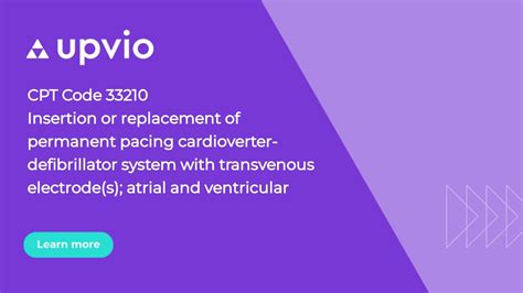 Cpt Code 33210 Insertion Or Replacement Of Permanent Pacing Cardioverter Defibrillator System