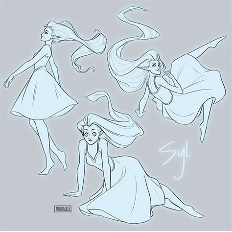 Graceful Drawing Poses Mystery Poses Ghost Woman Drawing Art Bases