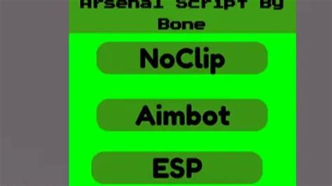Arsenal Script By Bone Roblox Scripts ScriptBlox