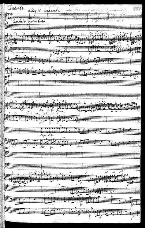 Harpsichord Concerto In B Flat Major Anonymous Imslp