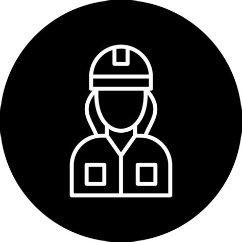 Lady Worker Vector Icon Style 22544445 Vector Art At Vecteezy