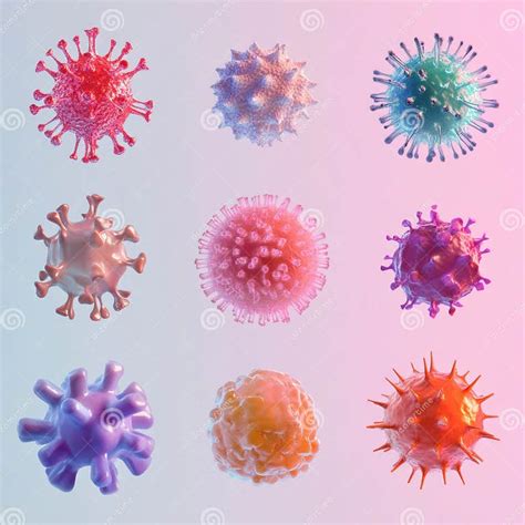 Progression Of Virus Forms From Basic To Complex Showcasing Diverse Structures And Variations In